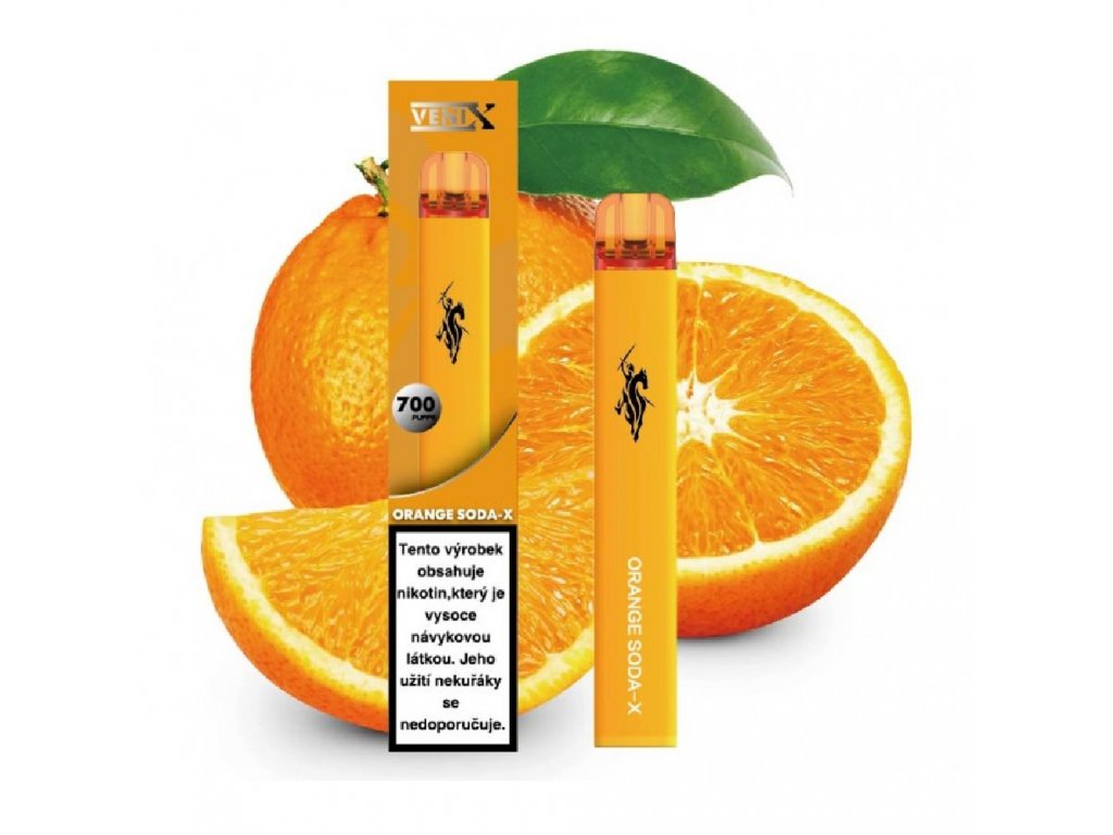 ᐉ Koupit Venix Orange Soda X Jednorázová E Cigareta S Příchutí