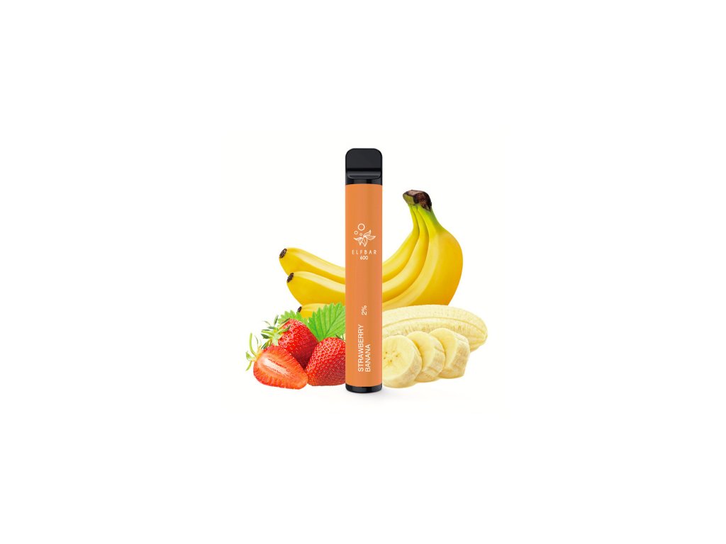 ᐉ Koupit Elf Bar 600 Jednorázová E Cigareta Strawberry Banana