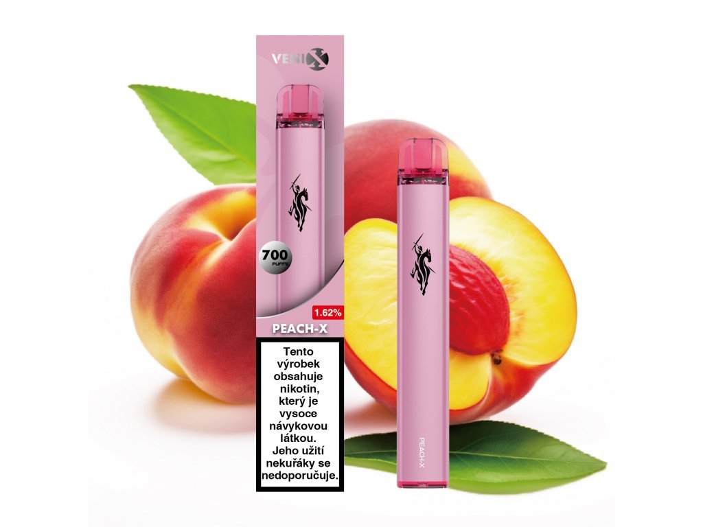 ᐉ Koupit Venix Peach X Jednorázová E Cigareta S Příchutí Broskev 16mg