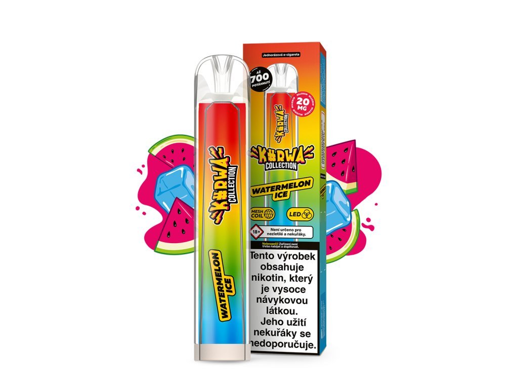 ᐉ Koupit Kurwa Collection Jednorázová E Cigareta 20 Mg Ml Watermelon