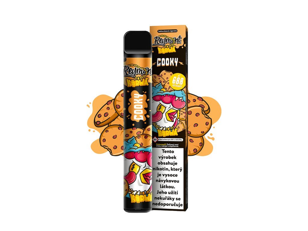 ᐉ Koupit Reymont Kurwa Jednorázová E Cigareta 20 Mg Ml Cooky Nejlepší