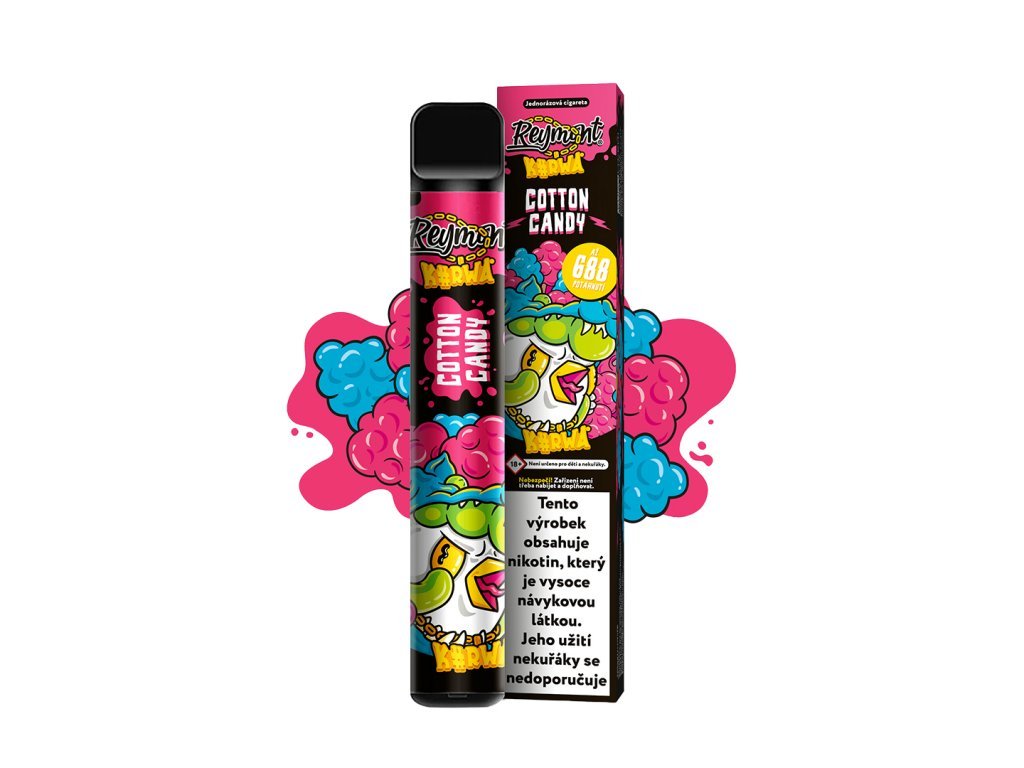 ᐉ Koupit Reymont Kurwa Jednorázová E Cigareta 20 Mg Ml Cotton Candy