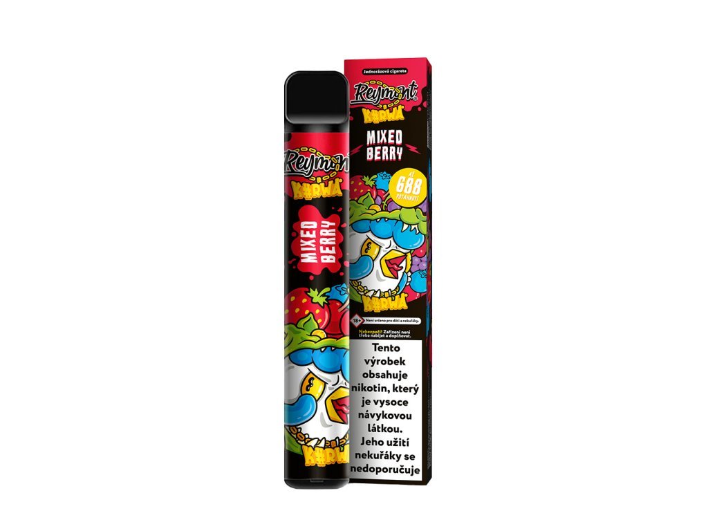 ᐉ Koupit Reymont Kurwa Jednorázová E Cigareta 20 Mg Ml Mixed Berry