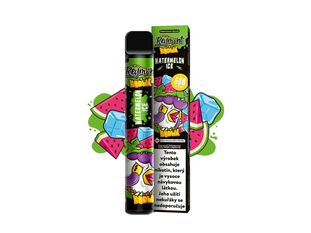 ᐉ Koupit Reymont Kurwa Jednorázová E Cigareta 20 Mg Ml Watermelon Ice