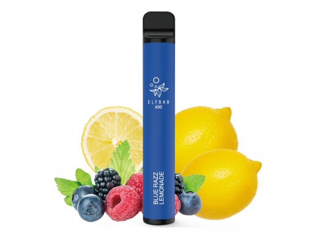 ᐉ Koupit Elf Bar 600 Elektronická Cigareta Blue Razz Lemonade 10 Mg
