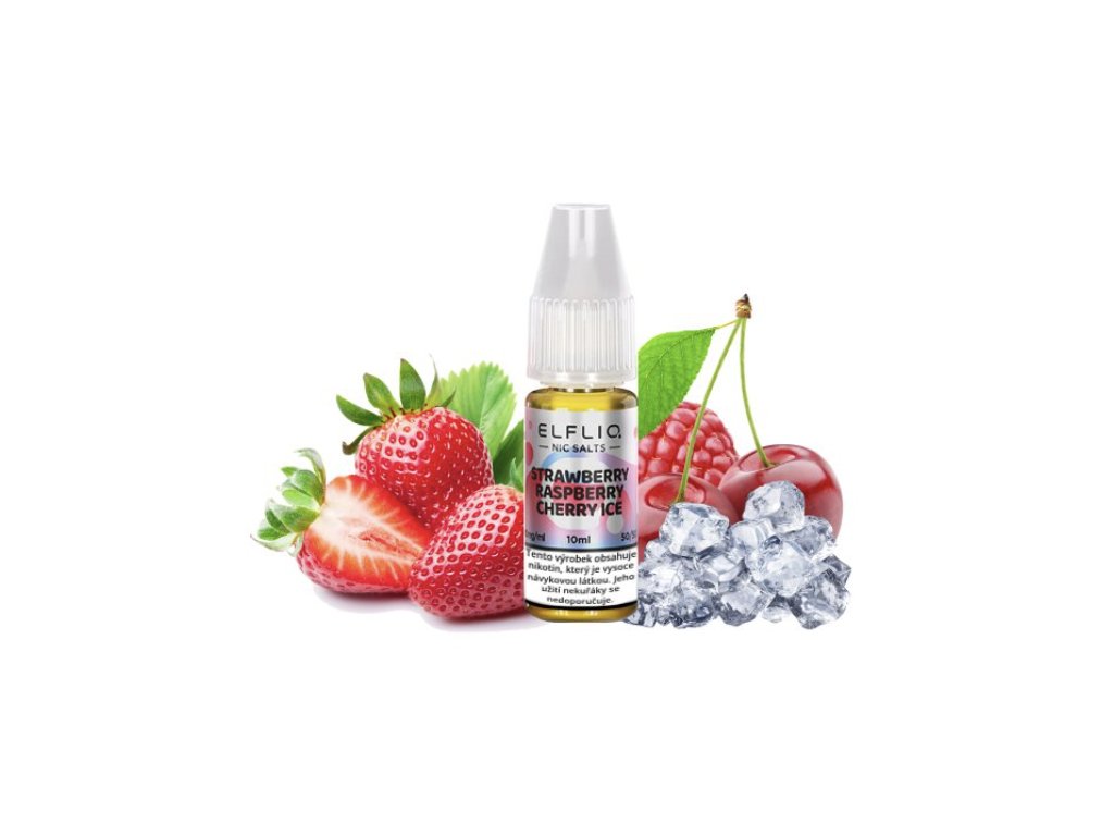 ᐉ Koupit Eliquid Elf Bar Elfliq Strawberry Raspberry Cherry Ice 10ml