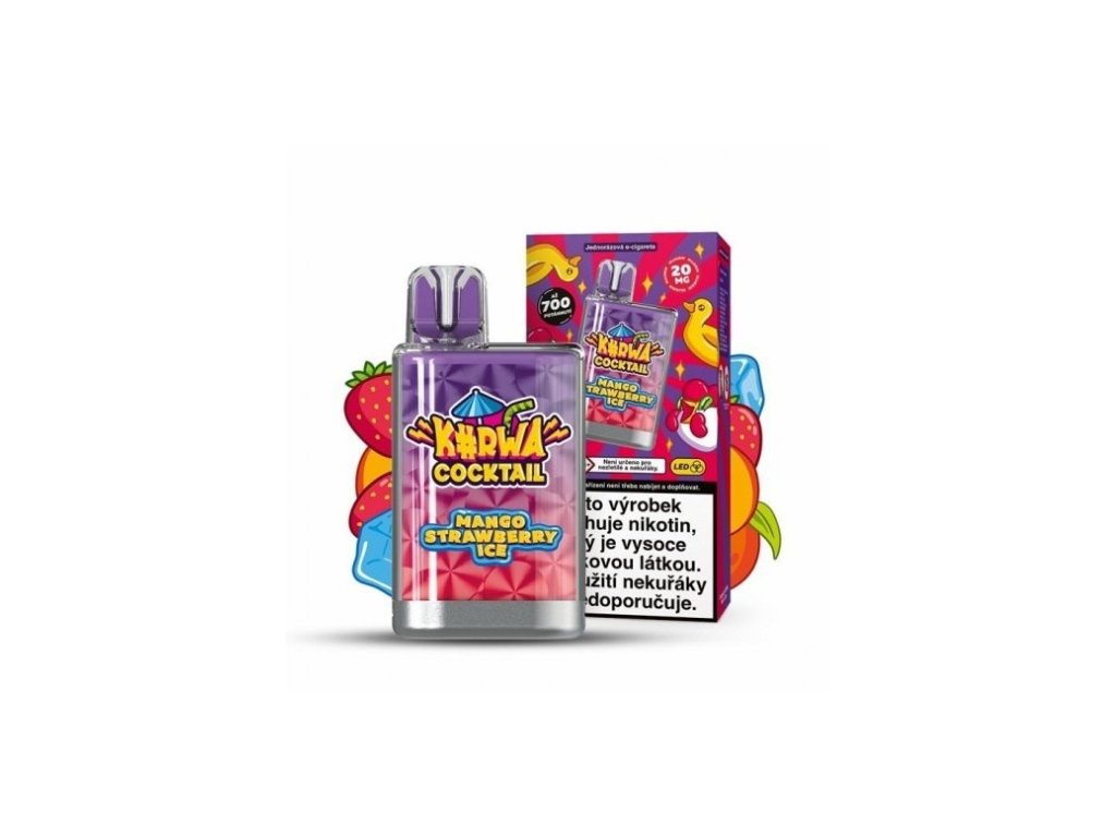 ᐉ Koupit Kurwa Cocktail Jednorázová E Cigareta 20 Mg Ml Mango
