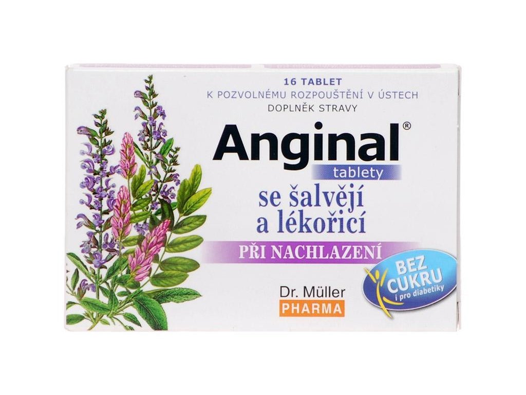 Dr. Muller Anginal tablety se šalvějí a lékořicí 16 tbl. - MJ ...