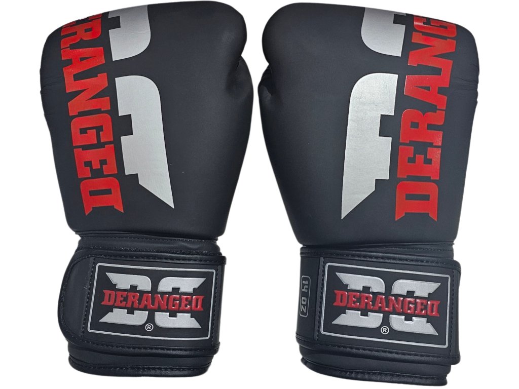 Deranged Black Metal boxing gloves - black/red - MMA shop