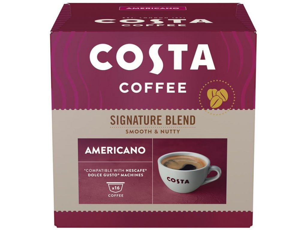 Costa Coffee Signature Blend Americano 16 capsules for Dolce Gusto 7.76 Mocafino