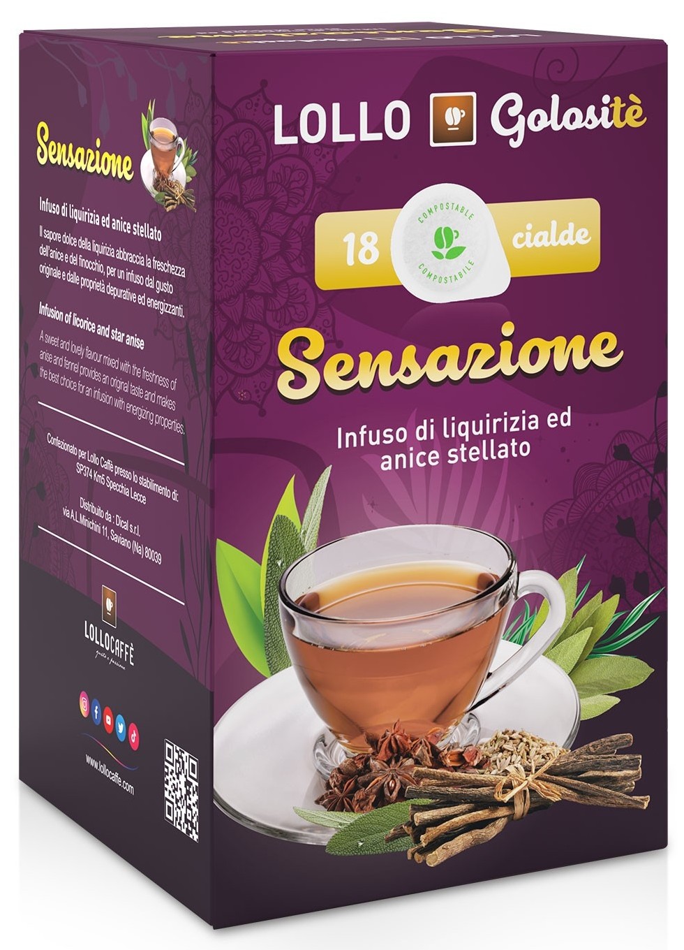 Lollo Caffe ESE pods Sensazione licorice and star anise 18pcs ⇒ $13.19 ...