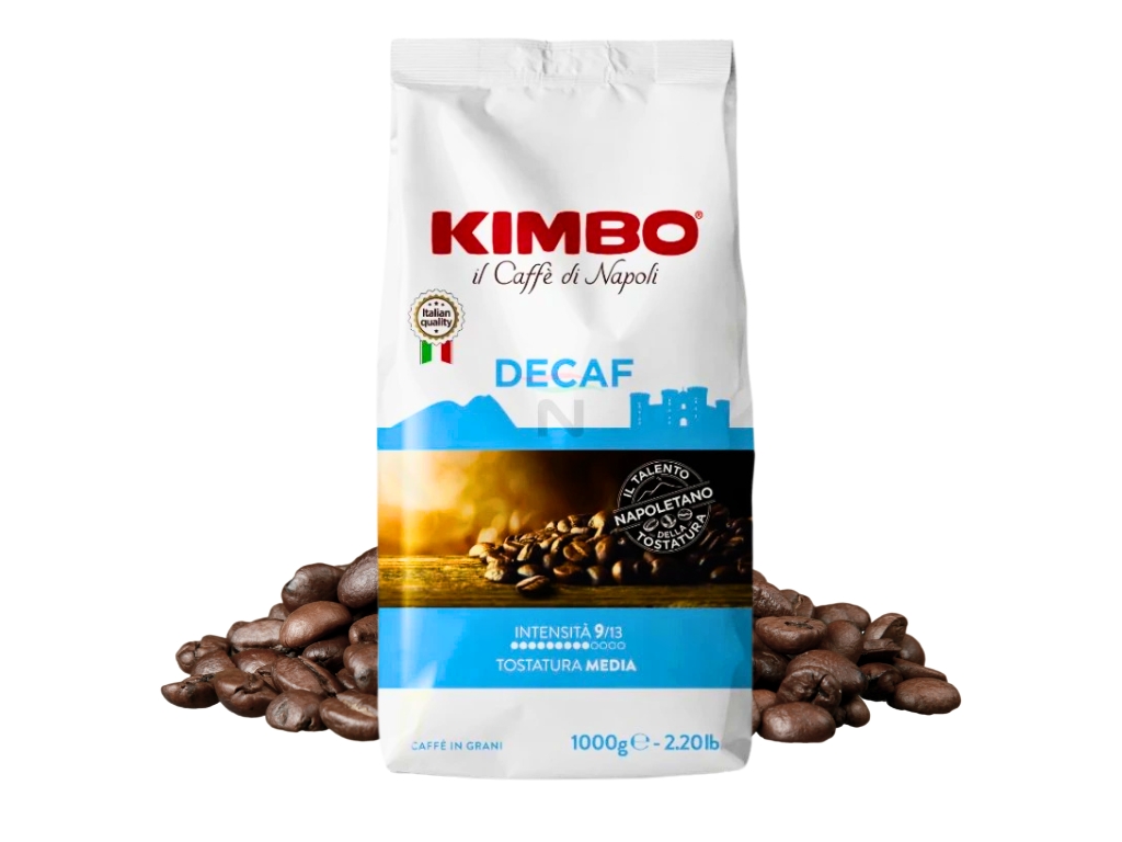 Kimbo Espresso Decaf Bezkofeínová zrnková káva 1 kg ⇒ €19,29 – ️ Kimbo ...
