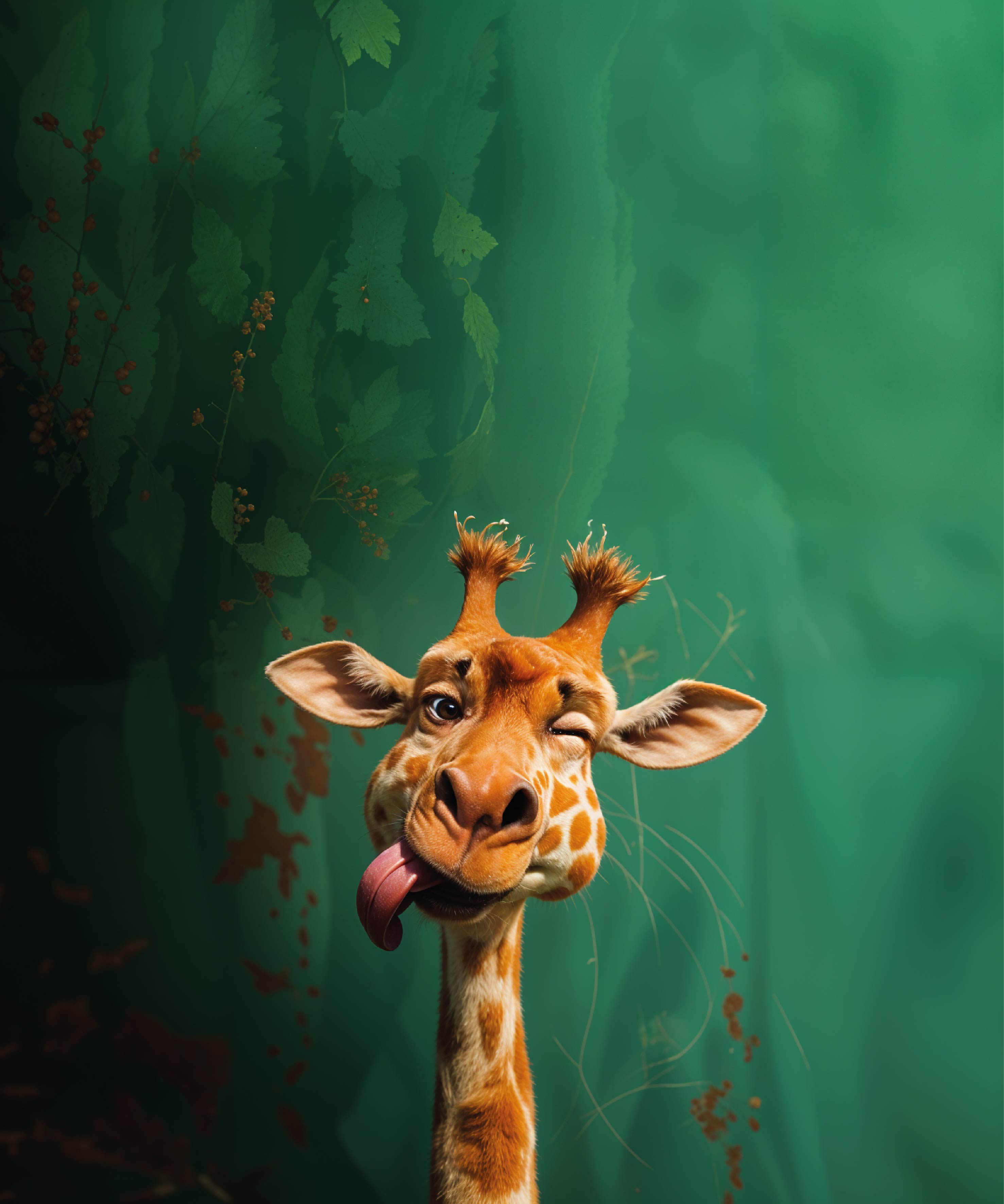 Dětský panel - Bláznivá žirafa 50x60 - Moje šití