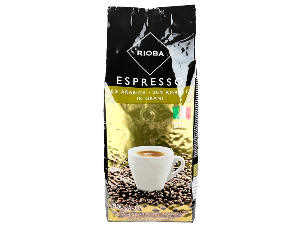 Rioba Espresso 80% Arabica zrnková káva 1kg - MOJEKAFE
