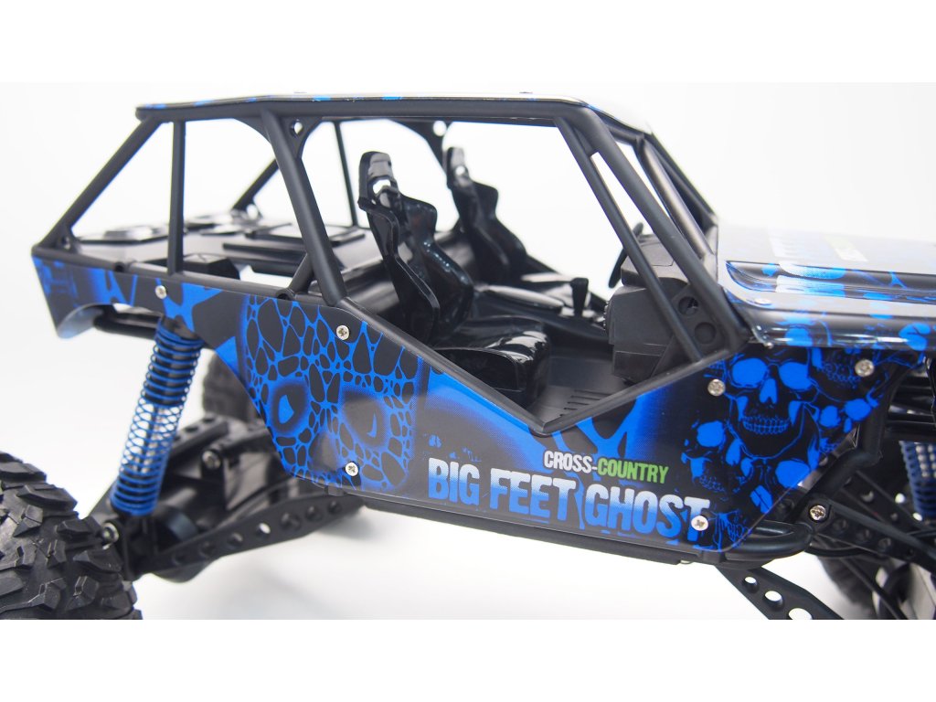 RC auto Crazy Crawler 1:10 4WD modrý – velký voděodolný terénní model s LED světly ⇒ 1 879 Kč ...