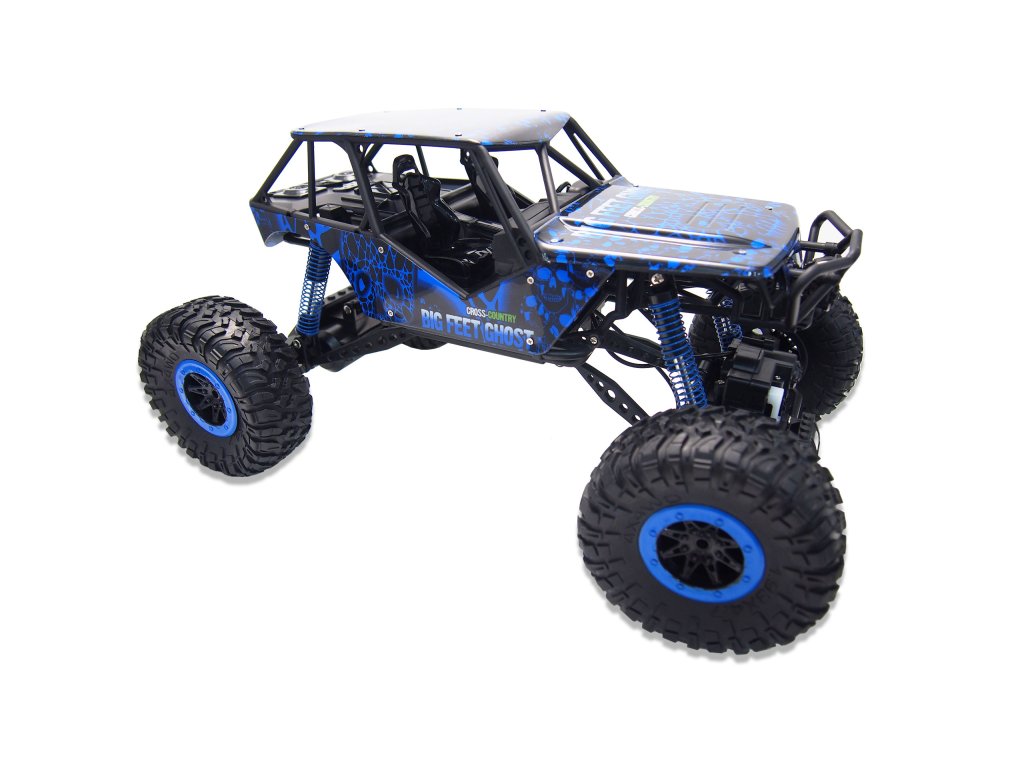 RC auto Crazy Crawler 1:10 4WD modrý – velký voděodolný terénní model s LED světly ⇒ 1 879 Kč ...
