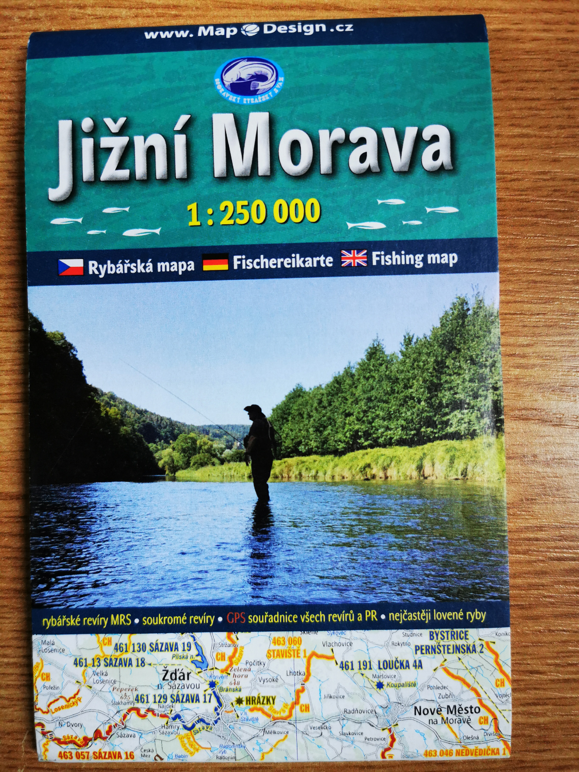 Rybářská mapa Jižní Morava
