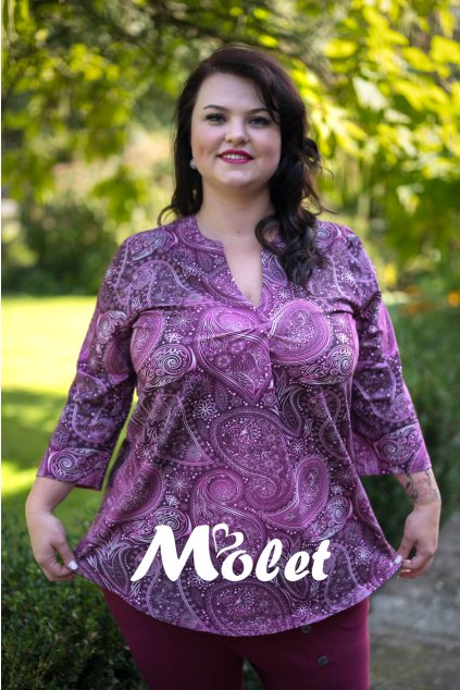 Dámské halenky a tuniky pro plnoštíhlé