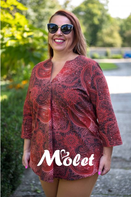 Dámské halenky a tuniky pro plnoštíhlé