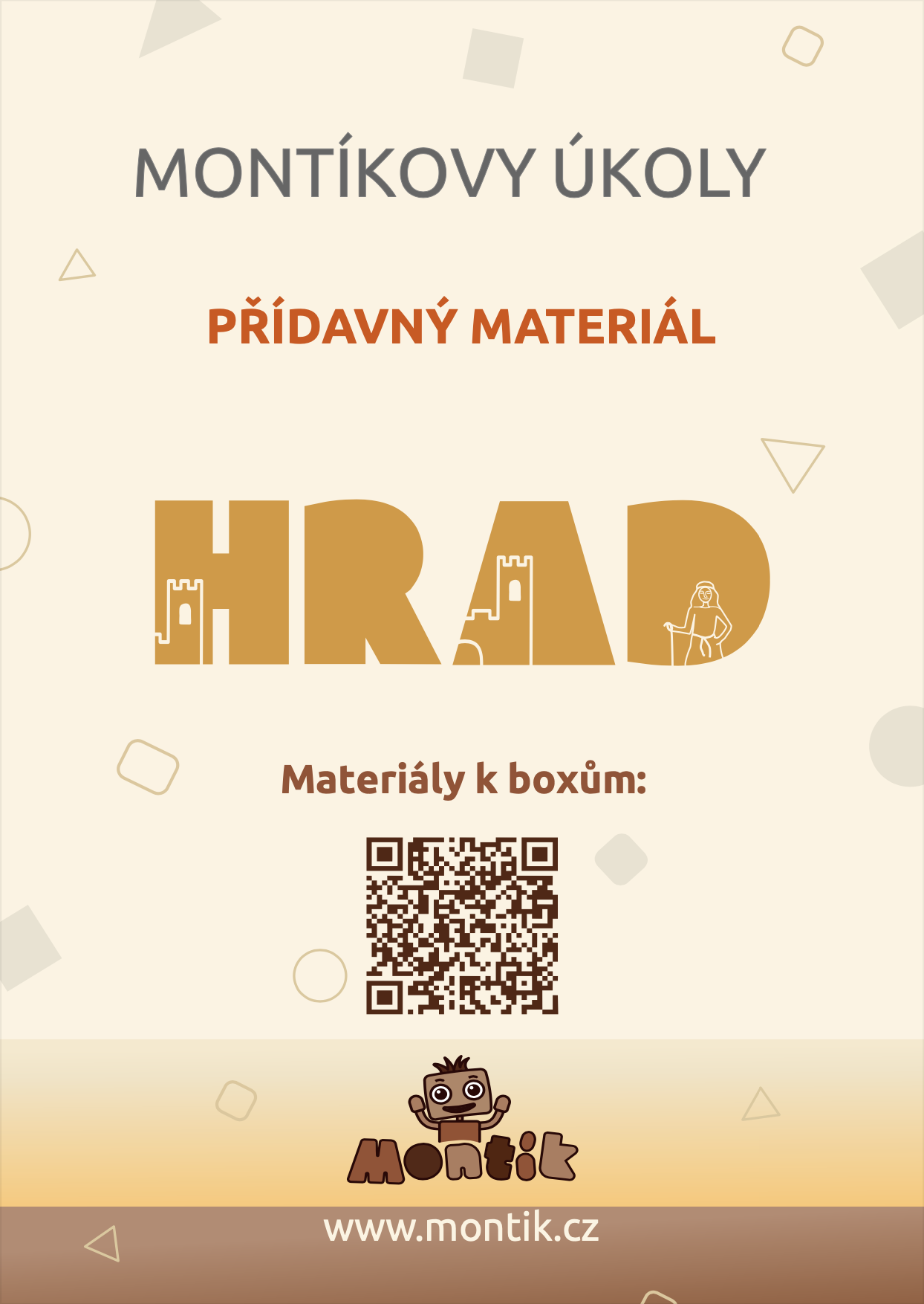 MATERIÁLY K BOXŮM - Montík.cz