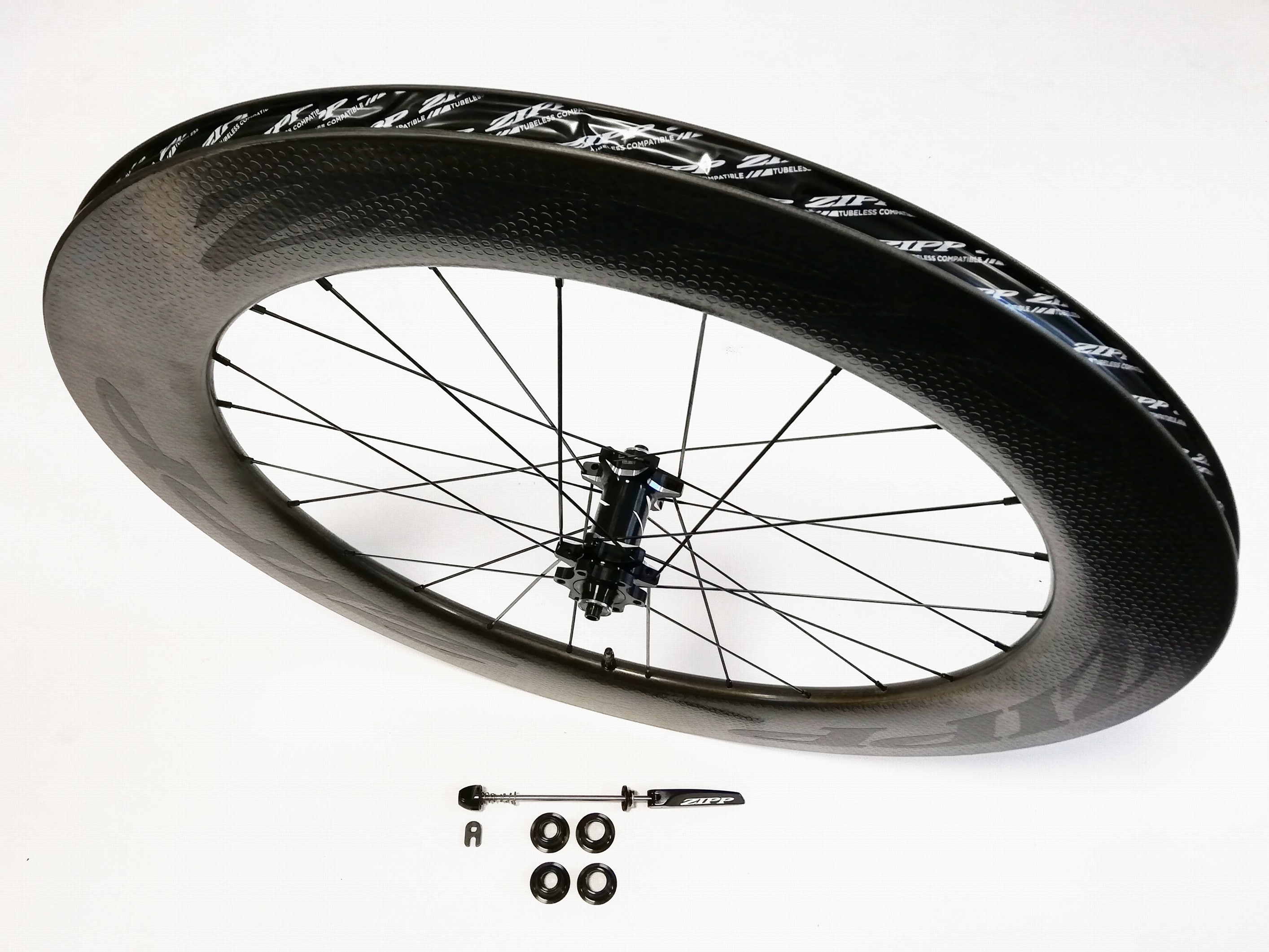 Zapletené kolo přední Zipp 808 Firecrest karbon černá - Moolbike