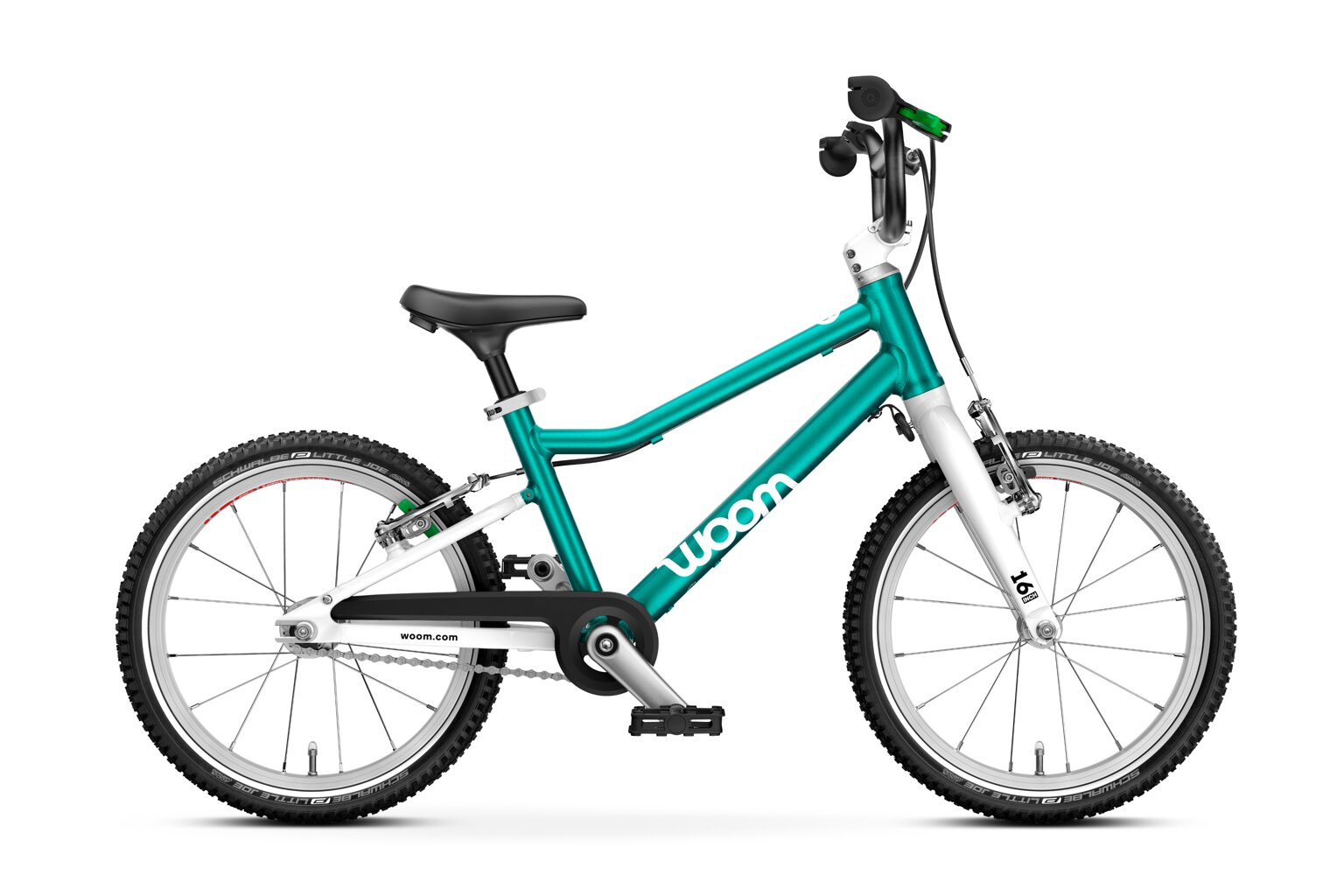 Dětské kolo WOOM 3 Automagic GO Metallic turquoise 16" - Moolbike