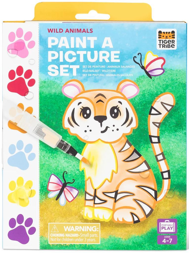 Kreativní sada Tiger Tribe Paint A Picture Set - Wild Animals , Mylerie