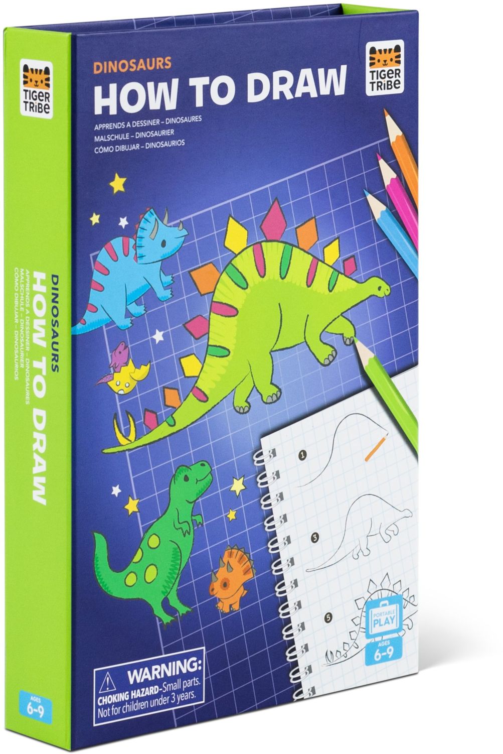 Kreativní sada Tiger Tribe How to Draw - Dinosaurs , Mylerie