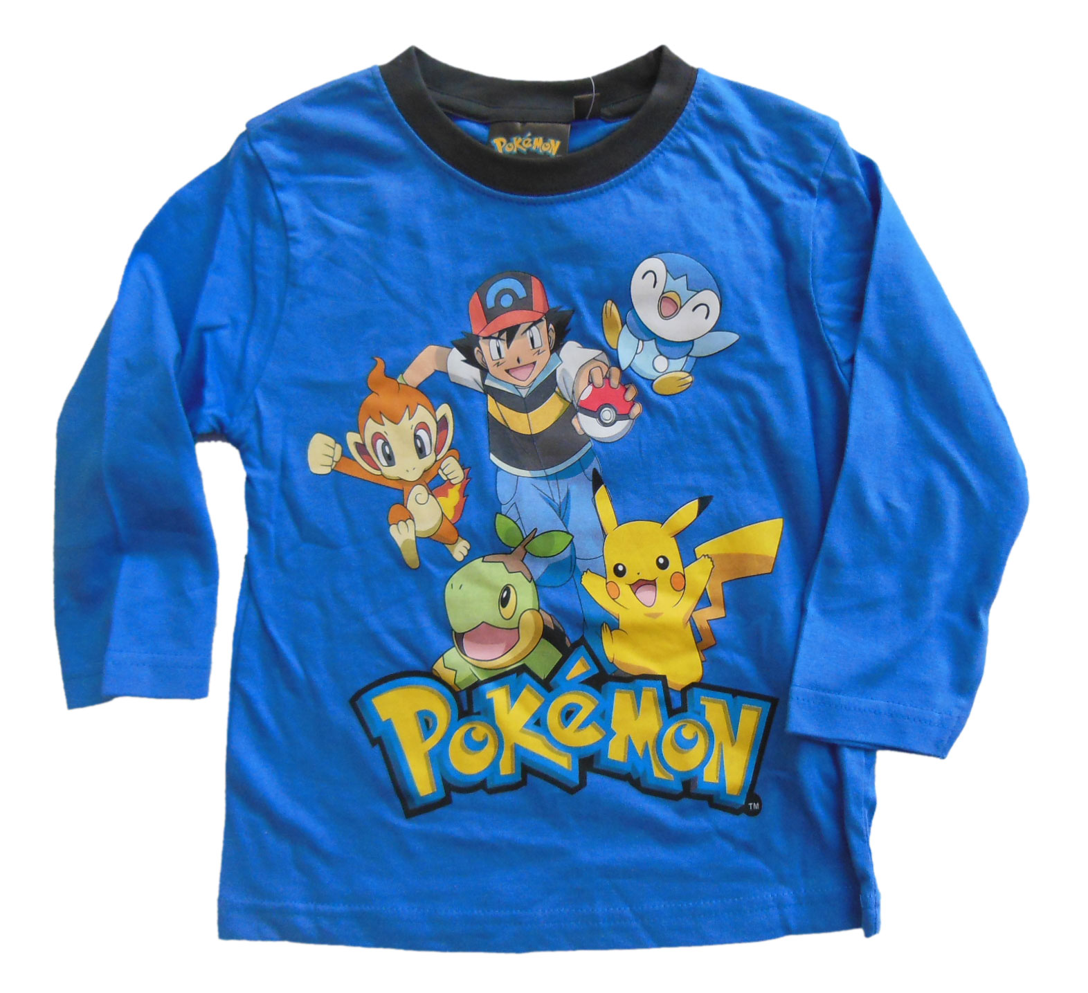 Triko Pokémon dlouhý rukáv modré 1744