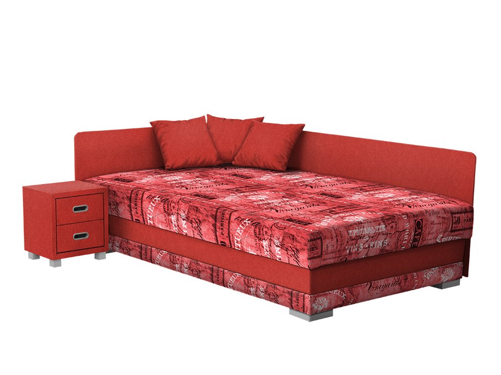 Čalouněná postel s úložným prostorem Robin 160x200 cm