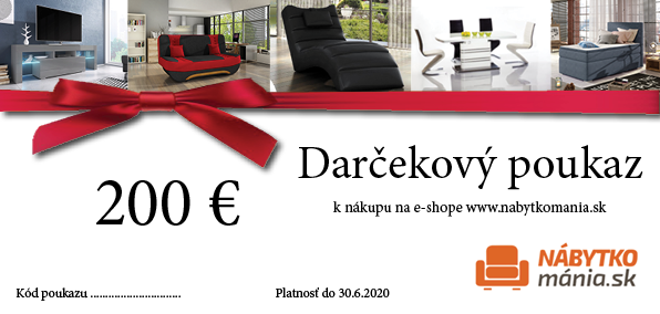 DARČEKOVÁ POUKÁZKA 200€ - Nábytkomania