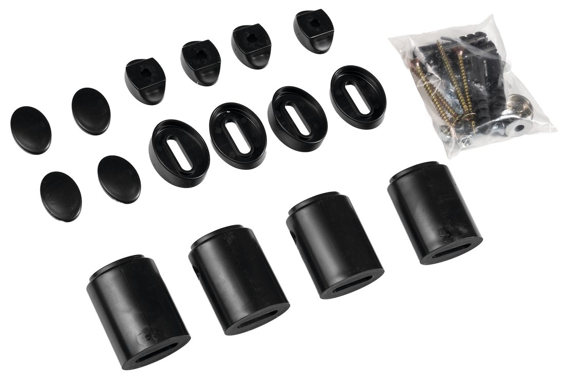 Aqualine Montážne uchytenie, čierna NDILEB - NajTZB.sk