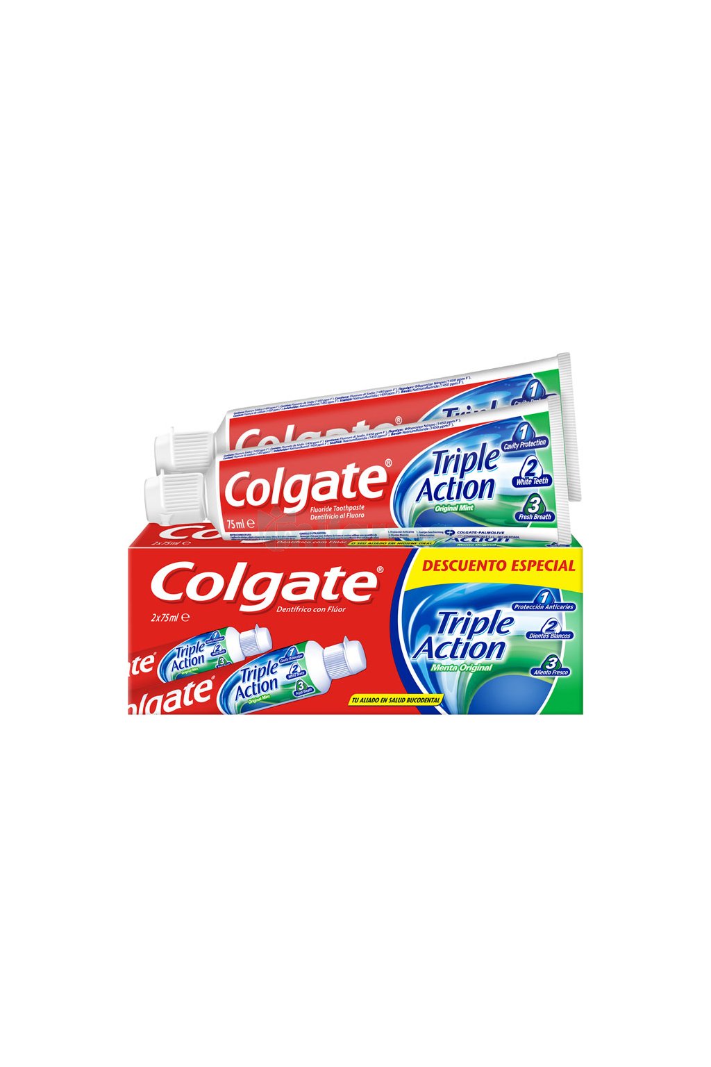 Colgate Triple Action 2x75ml - NAKUPUJZDRAVO.SK
