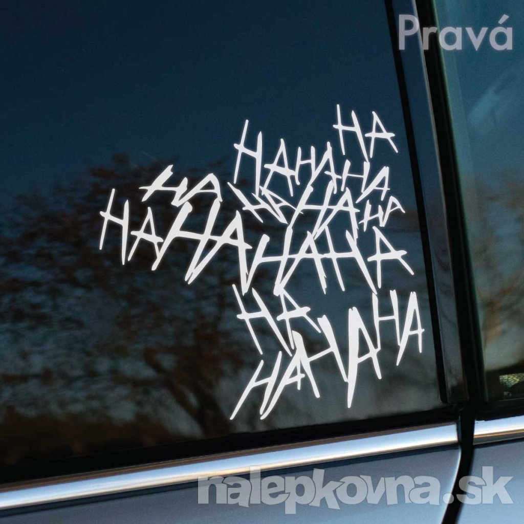 Nálepka HAHAHA - nalepkovna.sk