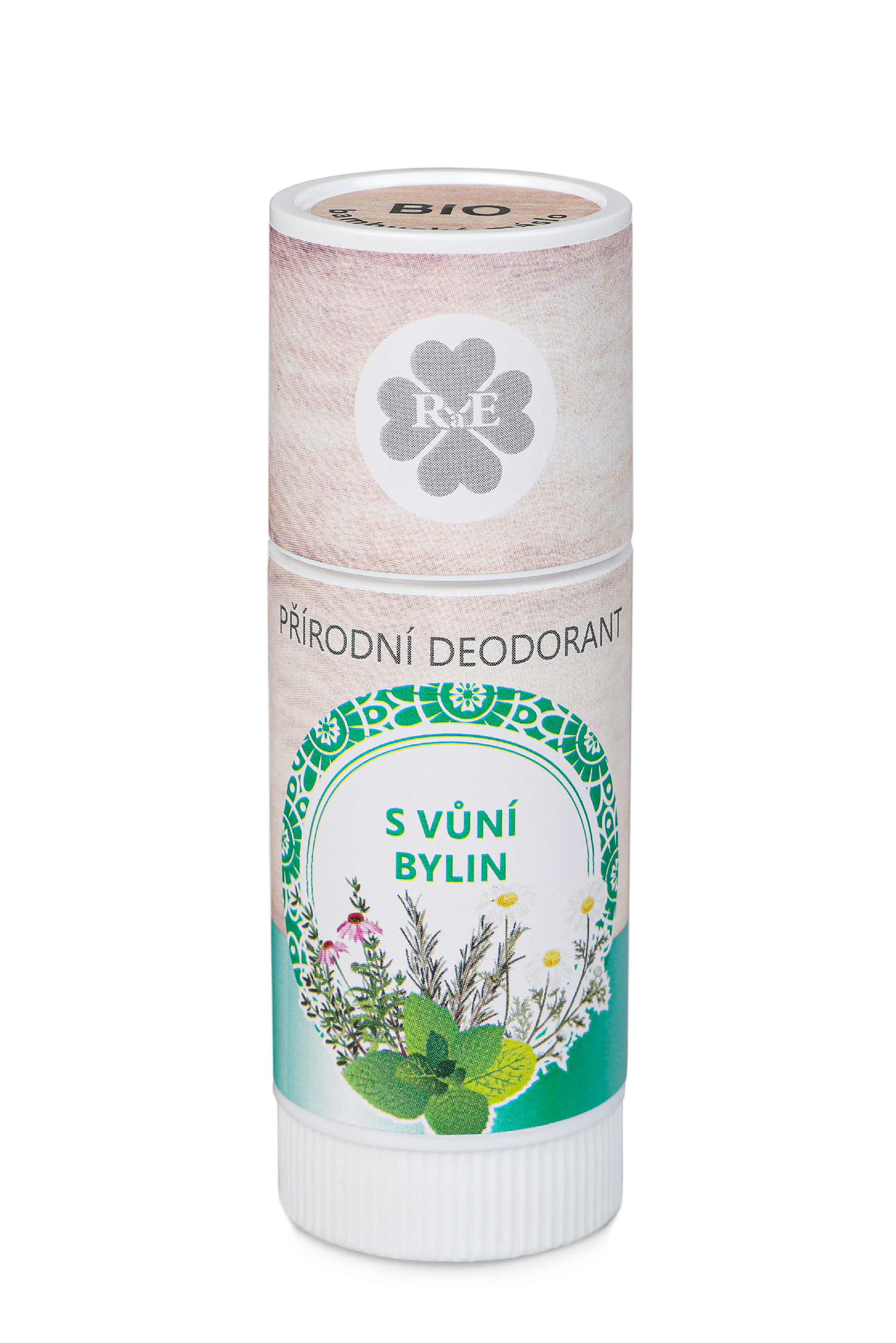 RaE Přírodní deodorant BIO BAMBUCKÉ MÁSLO S VŮNÍ BYLINEK 25 ml - Natur