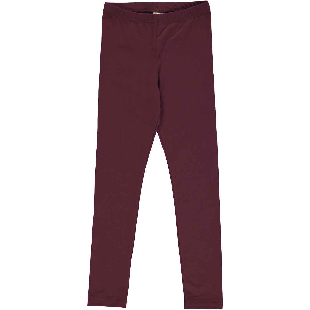 MÜSLI detské legíny - bordové - NaturaKid