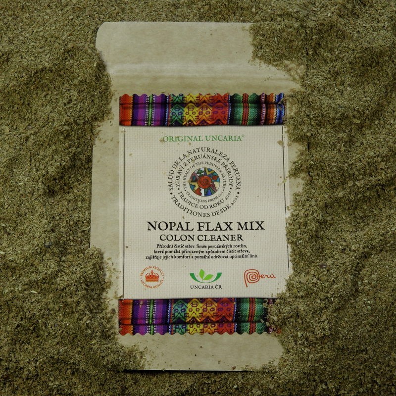 Uncaria ČR Nopal Flax Mix Colon Cleaner - 250g - Nature Vitality