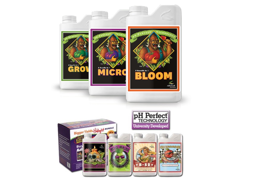 Advanced Nutrients dávkovací tabulka