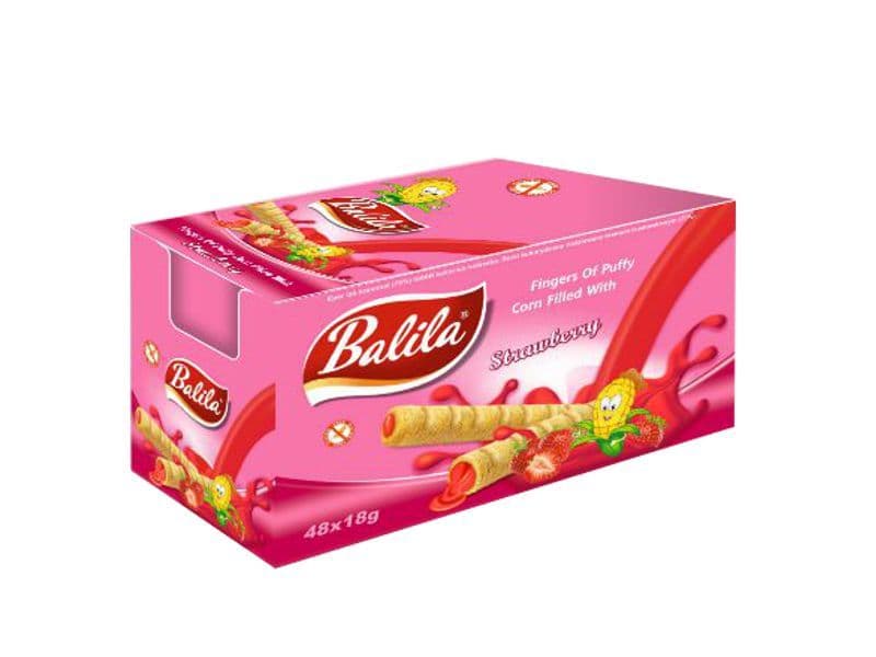 BALILA JAHODOVÁ kukuřičné trubičky bez lepku 864g ⇒ 235 Kč - ️ Sušenky ...