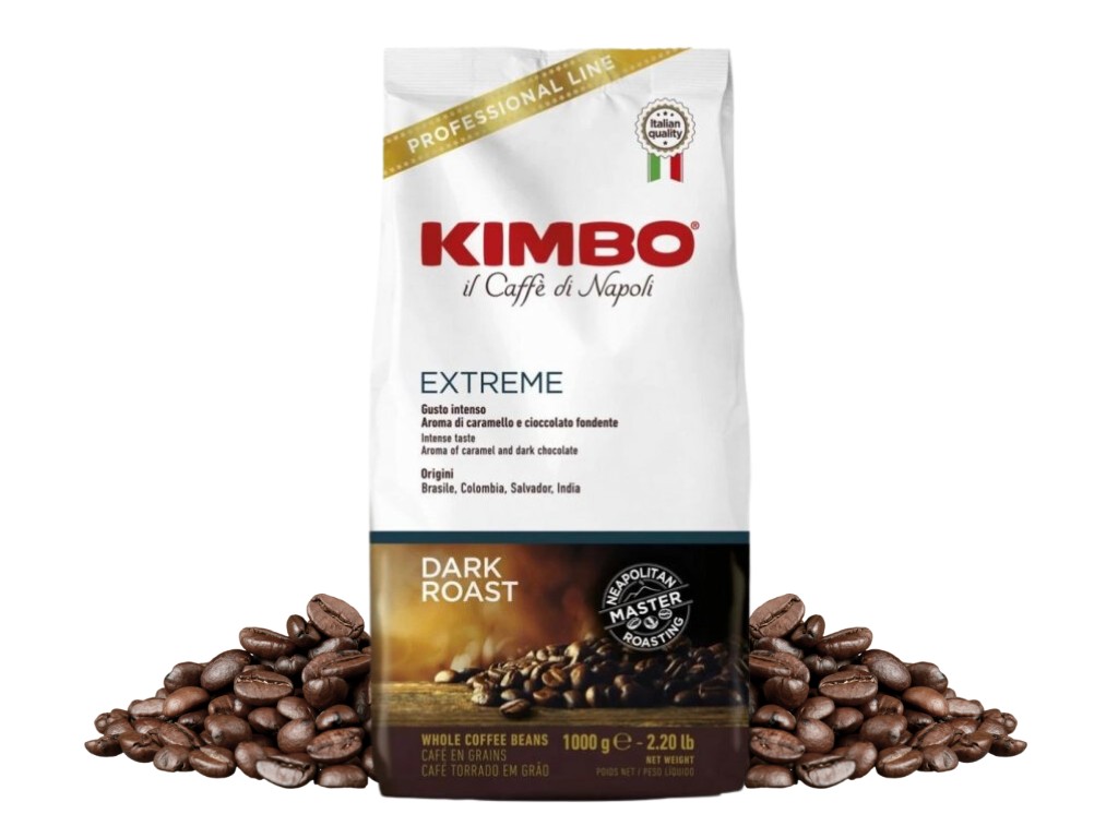 Kimbo Espresso Bar Extreme zrnková káva 1 kg ⇒ 499 Kč - ️ Kimbo zrnková káva | Nejkafe.cz