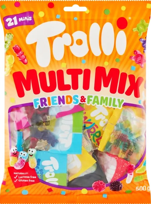 Trolli Multi Mix 500 g ⇒ 118 Kč - ️ Trolli želé a bonbóny | Nejkafe.cz