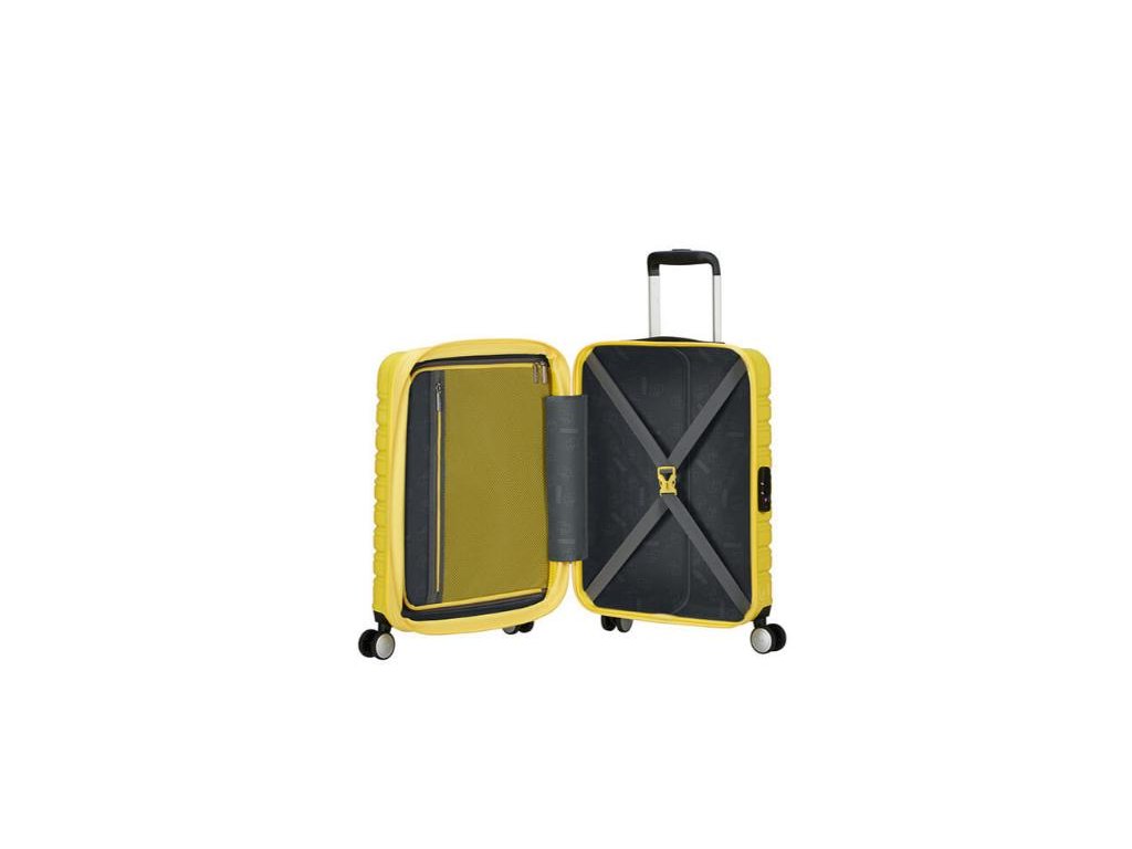American Tourister FLASHLINE POP SPINNER 55 EXP Lemon Yellow - nejkufry.cz
