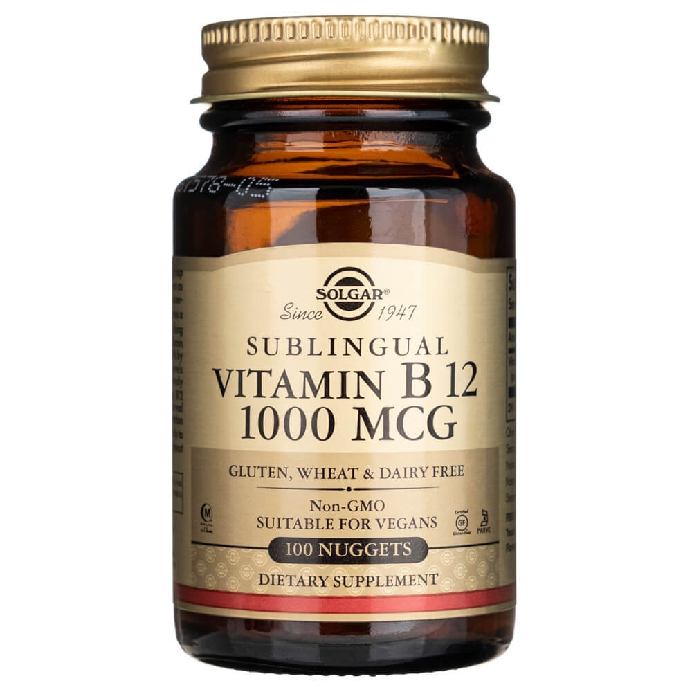 Solgar Vitamin B12 1000 mcg - 100 nugetek - Nejlevnější Výživa