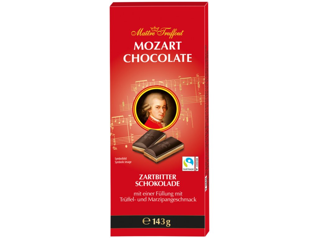 Maitre Truffout Mozartovo čokoláda 143g | NěmeckýEshop.cz