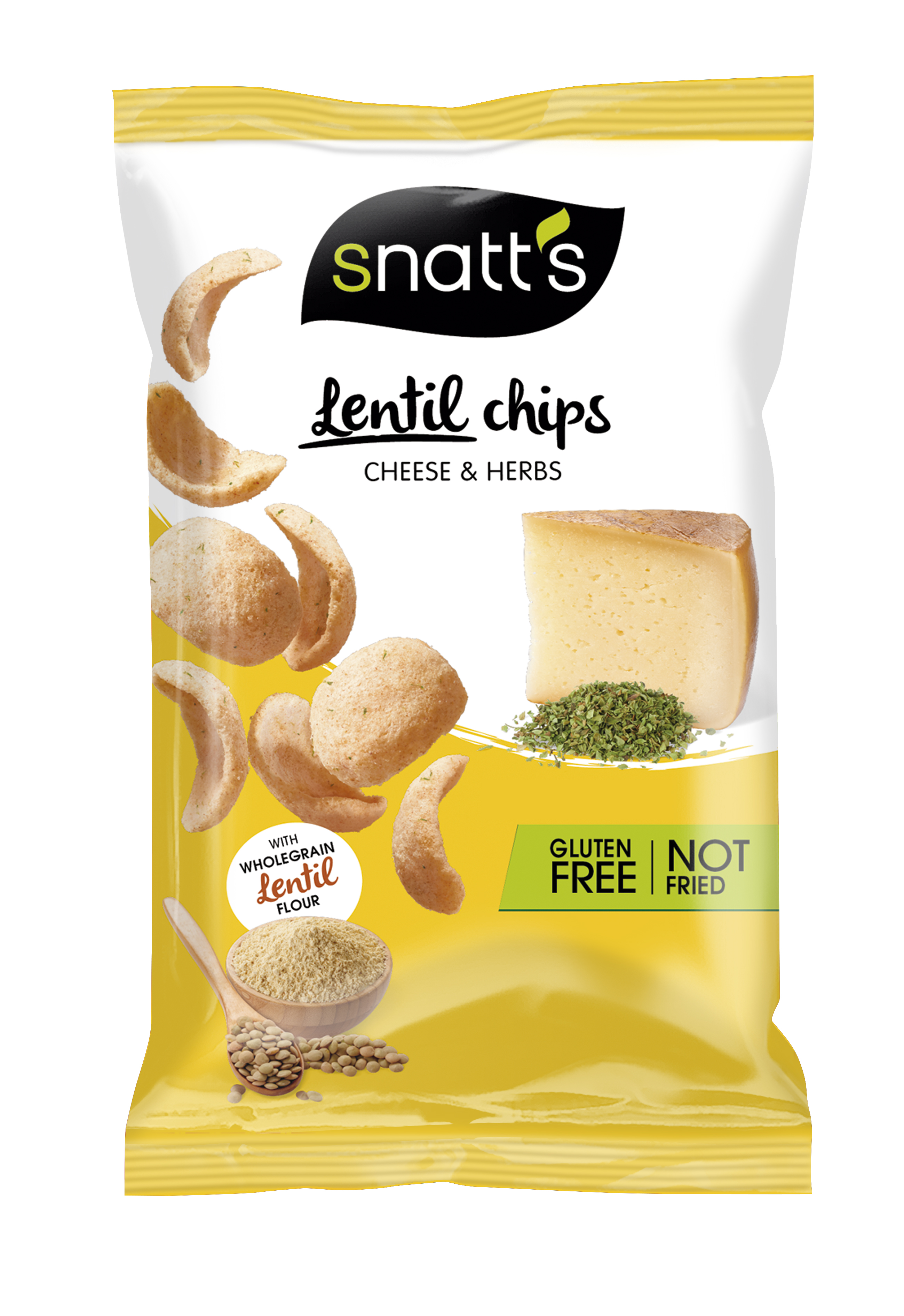 Lentil chips sýr, bylinky 85g - Nestonej.cz