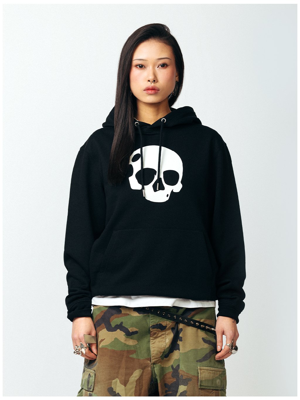 Hoodie Big White Skull - Never Enough Ltd. Never Enough Ltd Hoodie Big White Skull - Never Enough Ltd. Never Enough Ltd