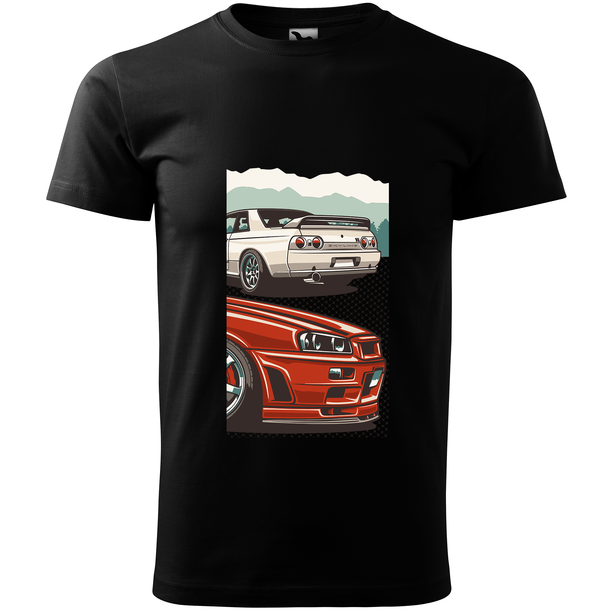 Pánské tričko Nissan Skyline GTR R34 VS R32 DUO - NextGear automotive wear