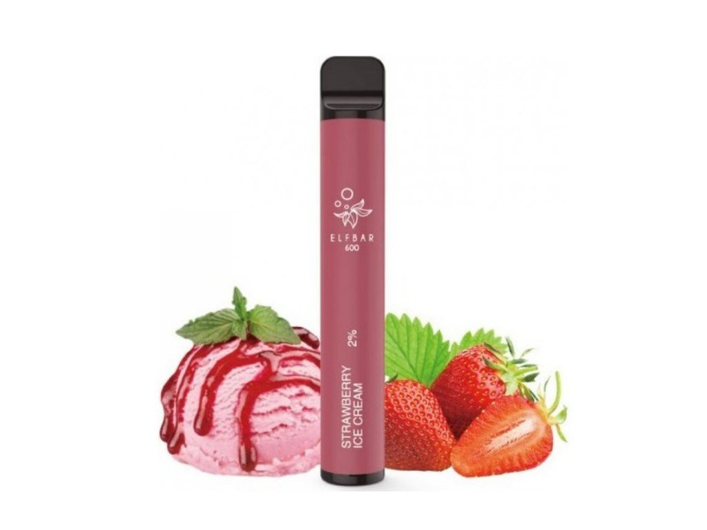 Elf Bar Strawberry Ice Cream 20 Mg Ml Nicopods Cz