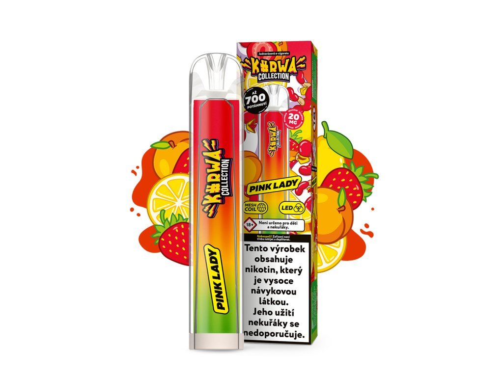 Jednorázové e-cigarety KURWA COLLECTION v parádních chuťových mixech!