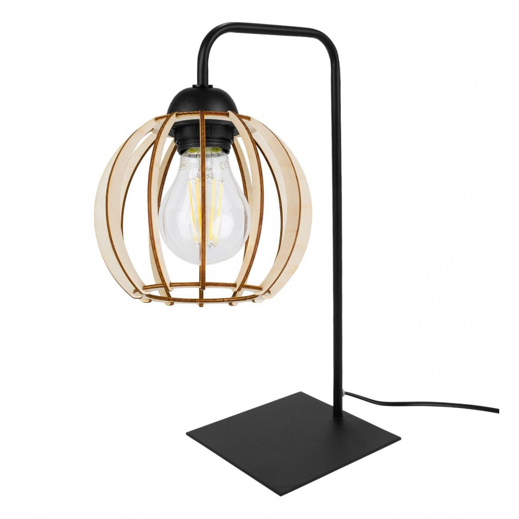 Stolná lampa Timber 8, 1x drevené tienidlo len za €36,20 | Vyberte si ...